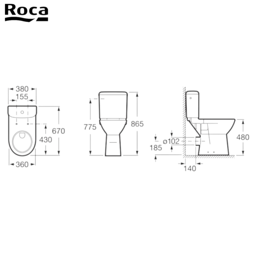 ROCA A349238000 ACCESS - PACK WC SURELEVE.