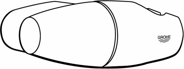 GROHE 28401000 Support mural orientable Grohe MOVARIO, Chromé.
