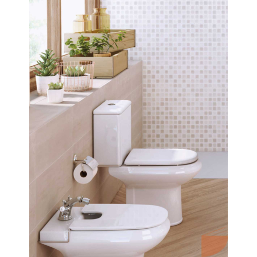 ROCA A801327004 Abattant pour WC DAMA Retro, Blanc.