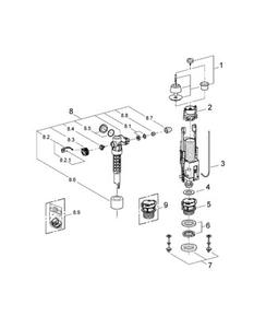 GROHE 38801PI0 Mécanisme de chasse complet ECO SET